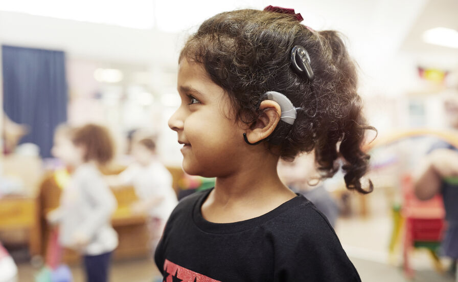 Axel hears for the first time with his new cochlear implant • NextSense